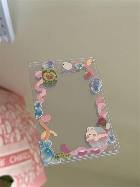 Decorated Photocard Sleeve Etsy