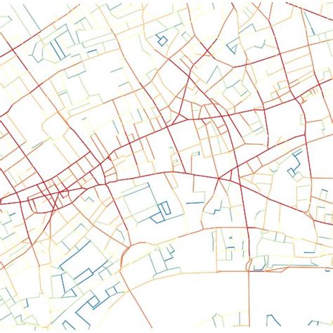 Street Network Analysis Segment Map Integration 2km Download