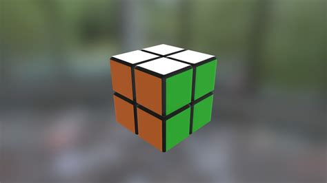 Rubiks Cube 2x2 Black Download Free 3d Model By Ayunfat [b3579a6] Sketchfab