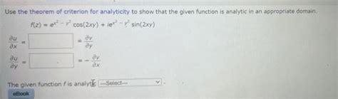 solved show that the given function is not analytic at any