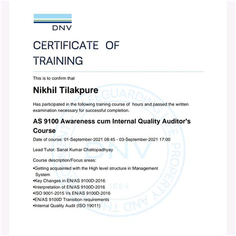 Quality As9100 Qms Nikhil Tilakpure