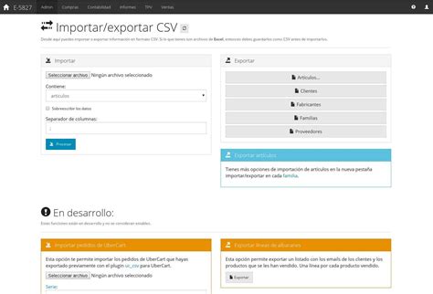 Plugin Import Export Csv Para FacturaScripts 2017