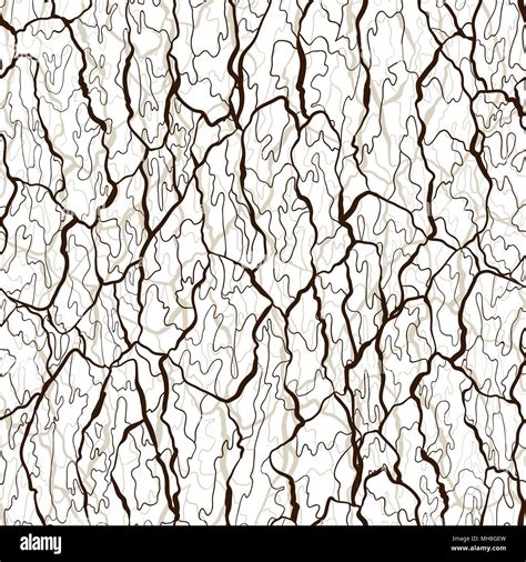 Tree Bark Drawing Pattern