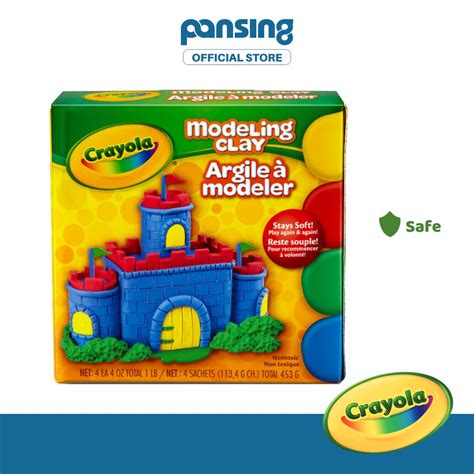 Crayola Reusable Modeling Clay Toy 4 Assorted Color Shopee Singapore
