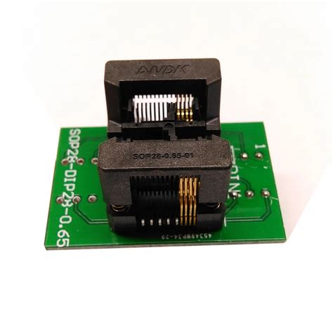 ots 28 0 65 01 ssop8 pitch 0 65mm programming socket ssop8 tssop8 burn in socket chip test