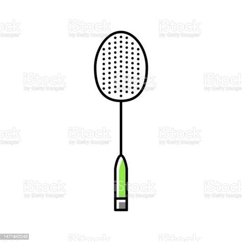 라켓 배드민턴 컬러 아이콘 벡터 일러스트 레이 션 경쟁에 대한 스톡 벡터 아트 및 기타 이미지 경쟁 깃털 라켓 Istock