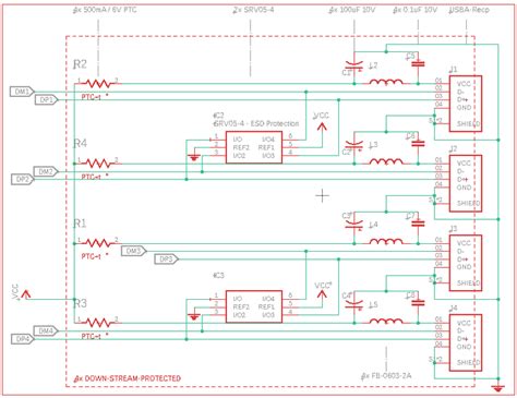Network Hub Circuit Diagram