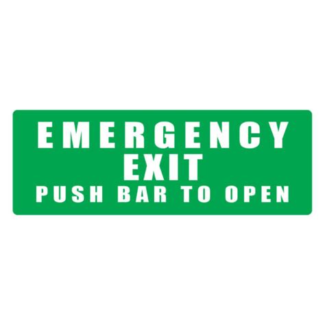 Emergency Exit Push Bar X Mm Fire Safety