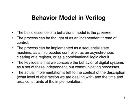 Ppt Lecture 2 Hardware Modeling With Verilog Hdl Powerpoint