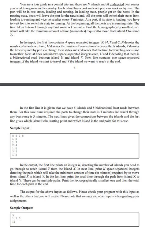 solved wrİte the java code please you are a tour guide in a