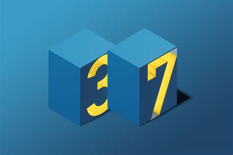 Cube 3d Font Isometric View 04 Gk Mockups Store