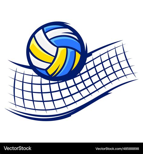 Volleyball Ball Sport Club Item Royalty Free Vector Image