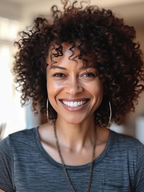 Premium Ai Image Beautiful Middleaged Women Smile