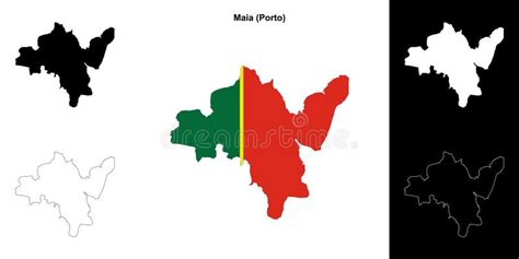 Mapa De Esquema De Maia Ilustración Del Vector Ilustración De Correspondencia 334994662