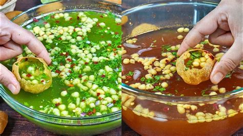 Step By Step Mumbai Pani Puri Ka Pani Street Food Secrets Best Pani Puri Water Recipe Youtube