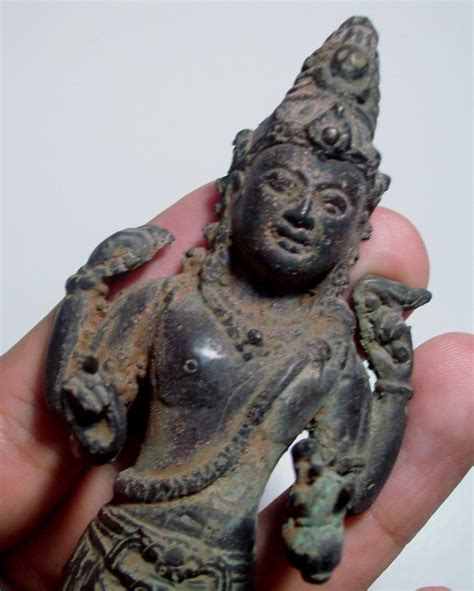 Antique Vintage Bali Roro Jonggrang Beauty Dancer Old Bronze Statue