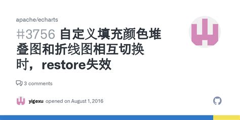自定义填充颜色堆叠图和折线图相互切换时，restore失效 · Issue 3756 · Apacheecharts · Github