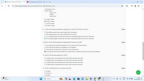 Microprocessors And Microcontrollers Solution Week 03 Assignment