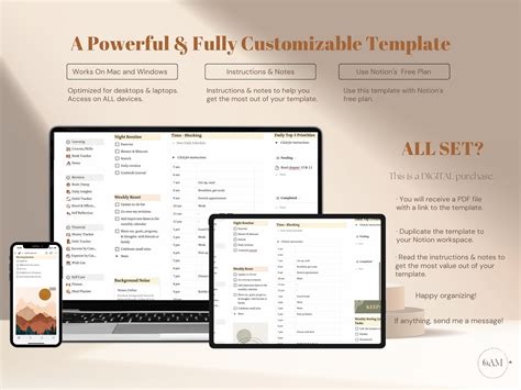 Adhd Notion Template Notion Dashboard Adhd Notion Digital Meal Planner Adult Workout Finance