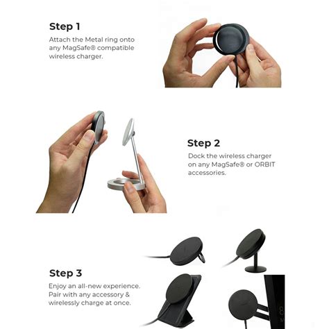 MagSafe Metal Ring For IPhone Android Wireless Charger Pack Charby