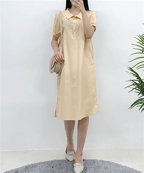 당일출고롱셔츠원피스3 Color 모네 카라 퍼프 반팔 여름 롱 셔츠 원피스 여름원피스롱원피스셔츠원피스퍼프원피스카라원피스바캉스원피스맥시롱원피스미디원피스