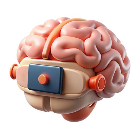 Wonderful Contemporary Brain Interface Diagram Front View Isolated