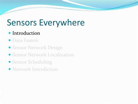 Ppt Sensors Everywhere Powerpoint Presentation Free Download Id 312106