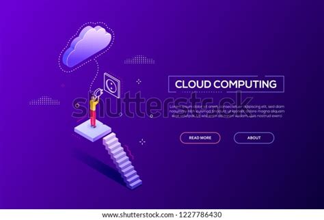 Cloud Computing Modern Isometric Vector Web Stock Vector Royalty Free 1227786430 Shutterstock