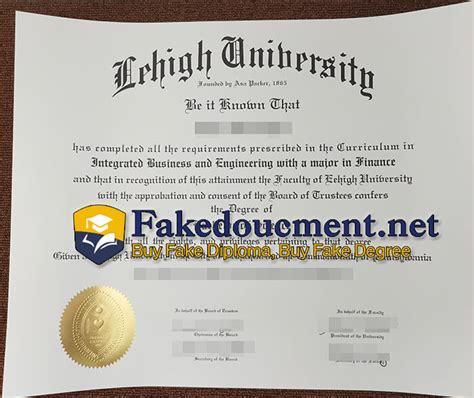 How To Make Fake Lehigh University Degree Online