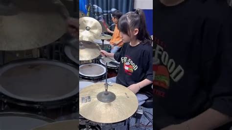 妞妞 快乐暑假兴趣爱好！架子鼓演奏 Youtube
