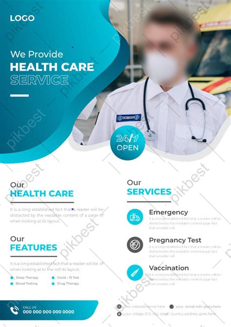 Gambar Templat Flyer Kesehatan Kreatif Dan Desain Flyer Medis Eps Unduhan Gratis Pikbest