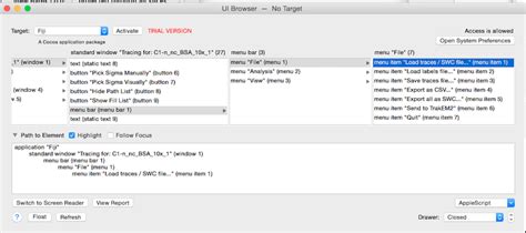 Select A Menu Item Of A Window Instead Of A Process Using Applescript Ask Different