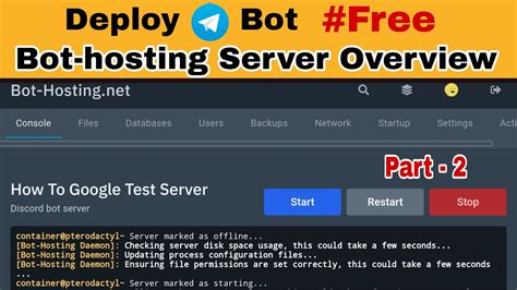 how to deploy telegram bot server overview youtube