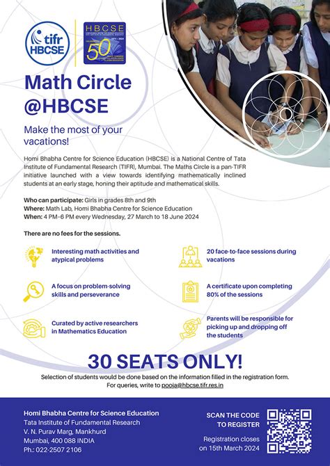 Mathematics Circle Hbcse Tifr Mathematics Education