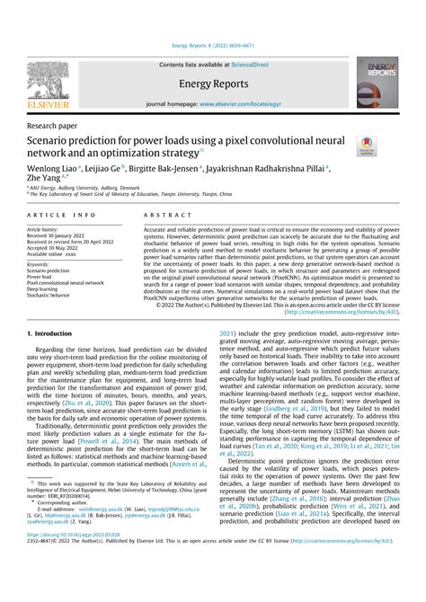 Pdf Scenario Prediction For Power Loads Using A Pixel Convolutional