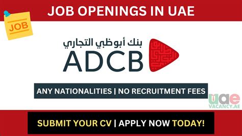 Adcb Careers In Uae 2025 New Job Openings And Application Process