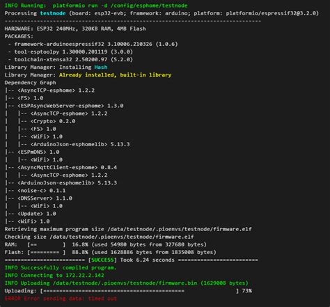 Ota Failing For Nodemcu Esp32 · Issue 1098 · Esphomeissues · Github