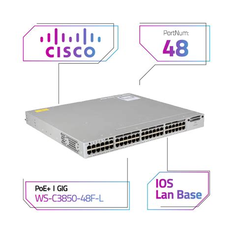 قیمت و مشخصات سوئیچ سیسکو Ws C3850 48f L آتی پرداز