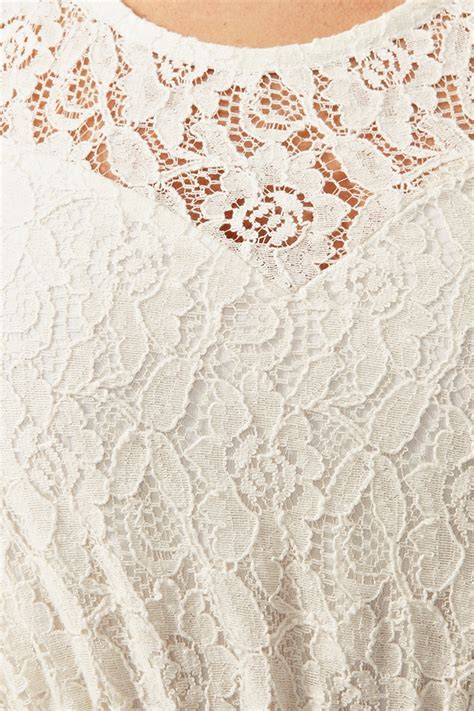 Cream Lace Peplum Dress At Jesse Banks Blog