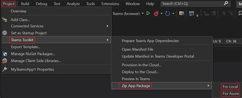 Customize App Manifest In Teams Toolkit Using Visual Studio Teams