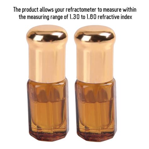 Refractive Index Fluid Gemstone Refractometer Oil 2 Bottles Refractive Index Fluid Oil 3ml