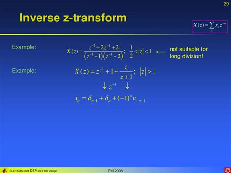 Ppt Lecture 7 Z Transform Powerpoint Presentation Free Download Id 3195419