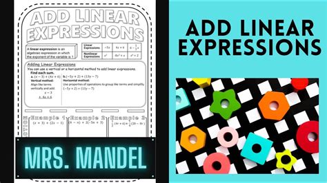 Add Linear Expressions Youtube