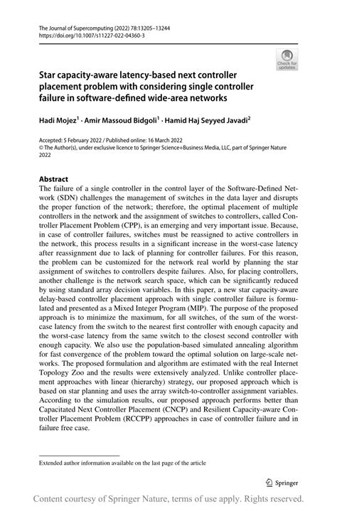 Star Capacity Aware Latency Based Next Controller Placement Problem