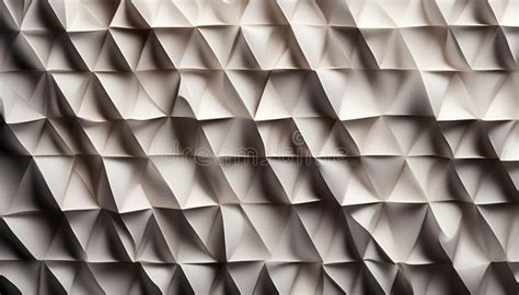 Macro Image Of Paper Folded In Geometric Shapes Three Dimensional Effect Abstract Background