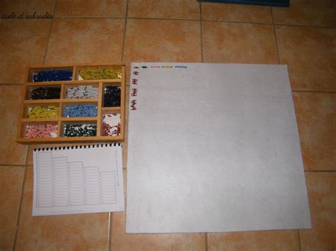 Ecole et Cabrioles une école Montessori à la maison La table de Pythagore en perles