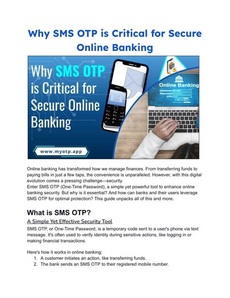 Ppt Why Sms Otp Is Critical For Secure Online Banking Powerpoint