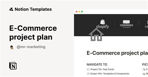 E Commerce Project Plan Template By Mr Marketing Notion Marketplace