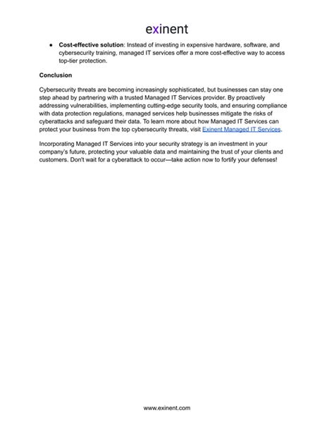 Top 5 Cybersecurity Threats And How Managed It Services Can Help You Combat Thempdf