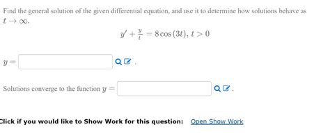 Solved Find The General Solution Of The Given Differential Chegg